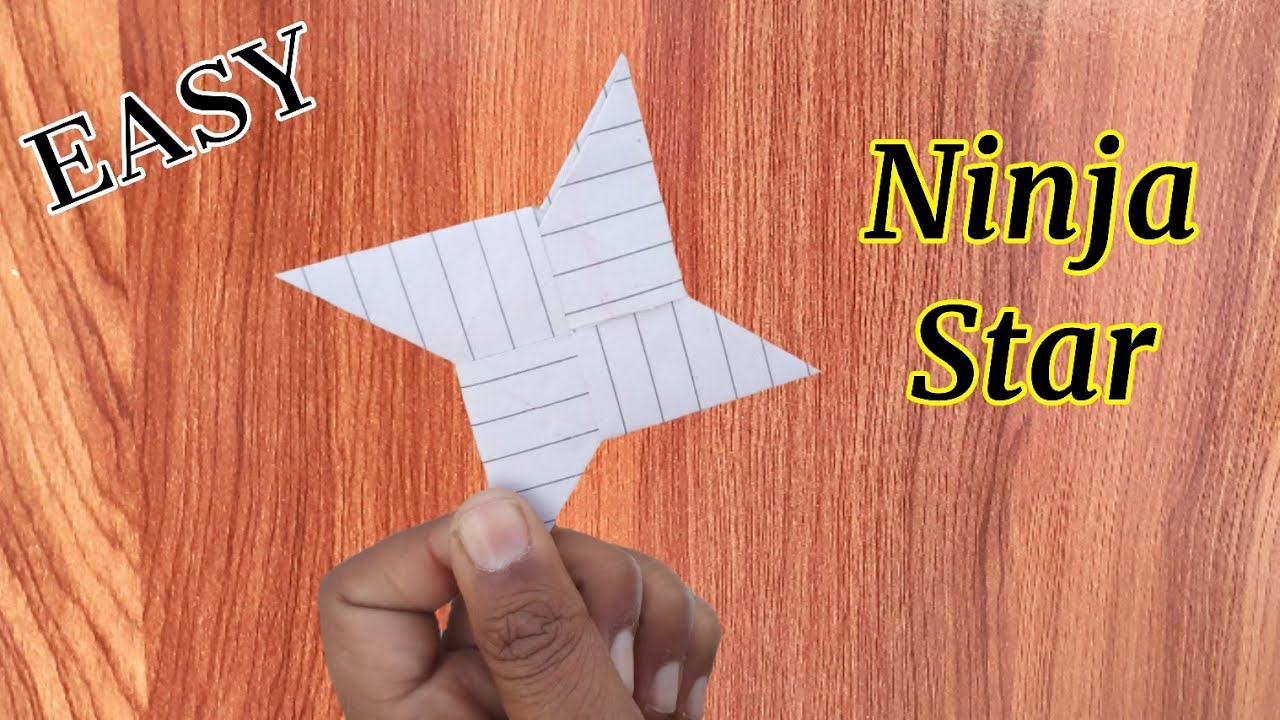 Ninja Star with Paper|Best Paper STAR making by one Paper| origami ...