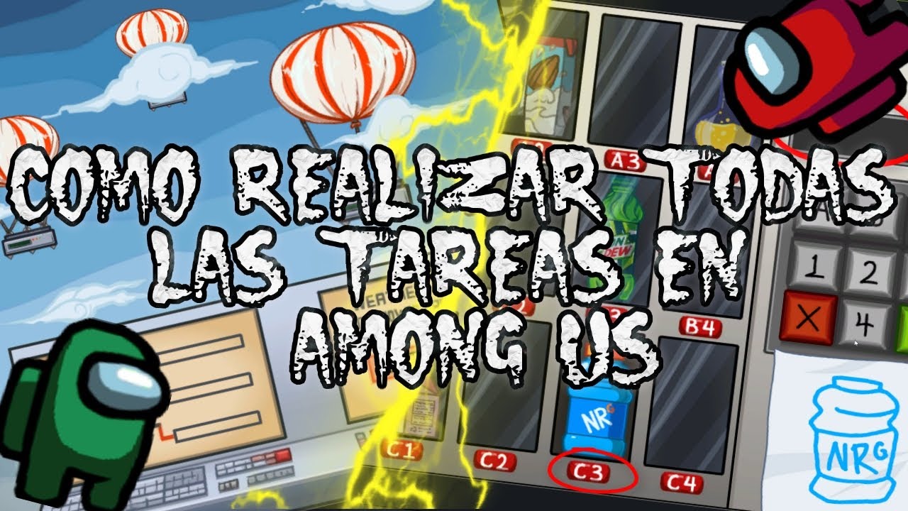 Como hacer todas las tareas en AMONG US | Tutorial - Mapa #2 - YouTube