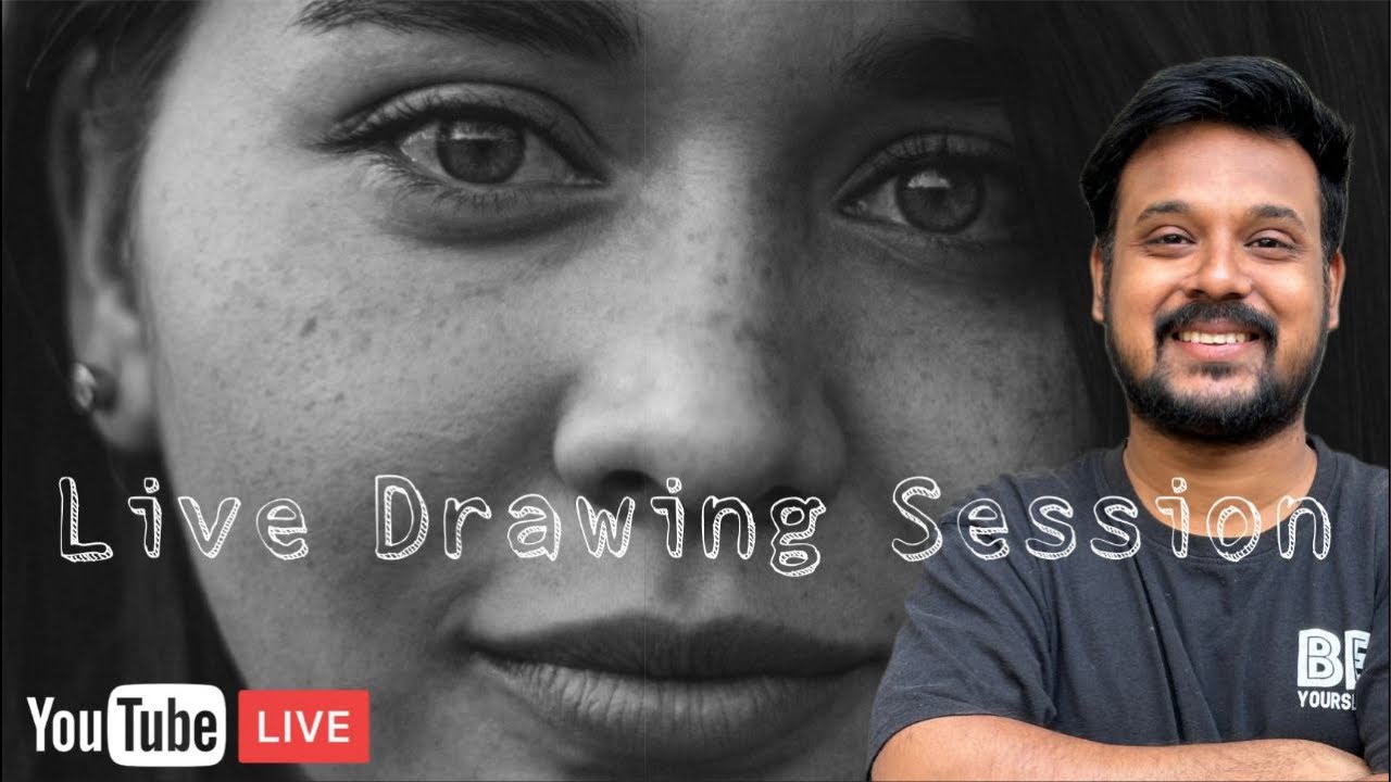 Live: Hyperrealistic Portrait Drawing Tutorial | Step-by-Step Realistic ...