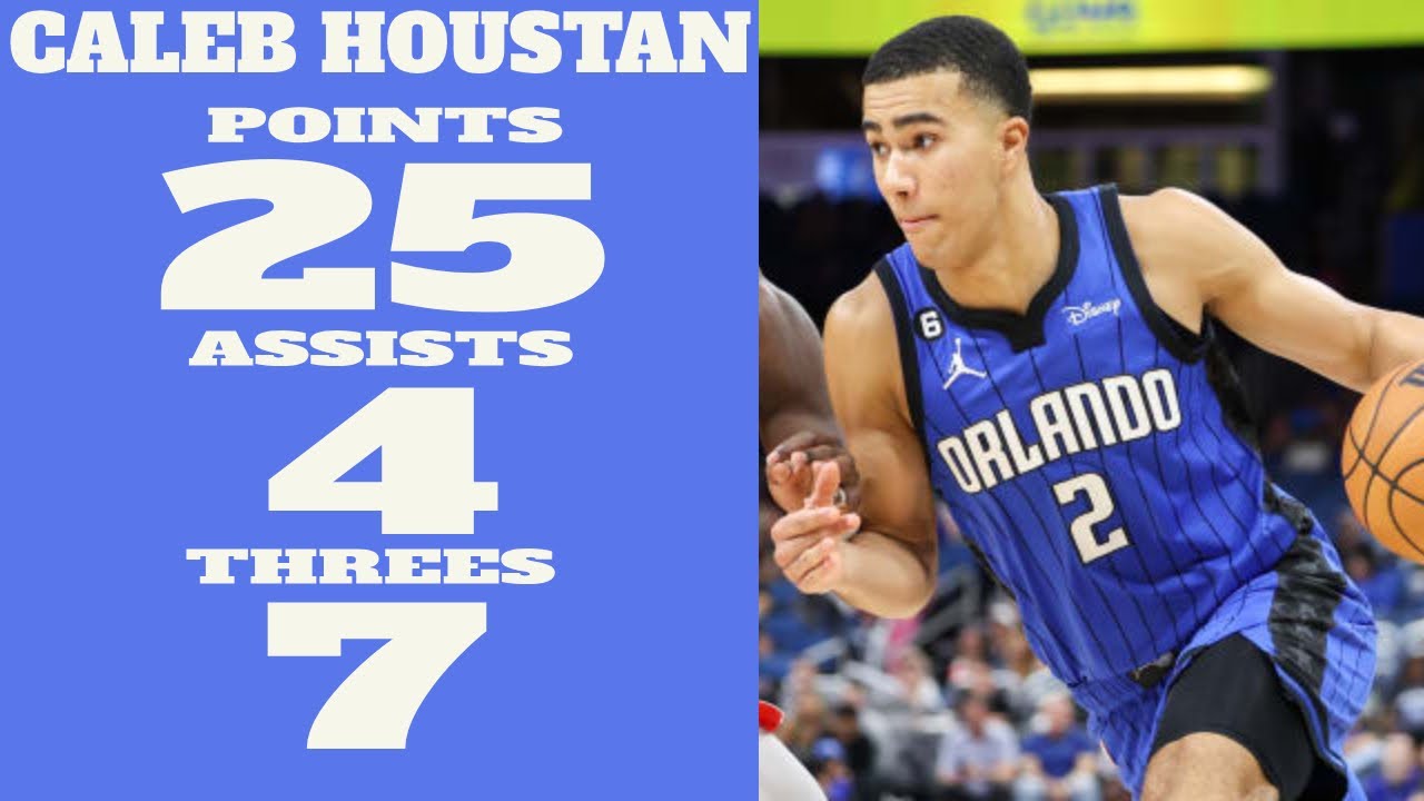 Caleb Houstan 25 Pts, 7 Threes vs Hawks Jan. 7, 2024 #calebhoustan # ...