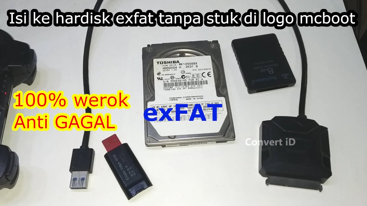Cara isi game di hardisk format exFAT PS2 - YouTube
