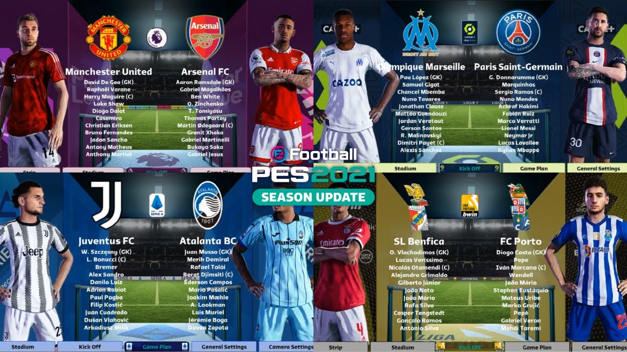PES 2021 Menu Server AIO - YouTube