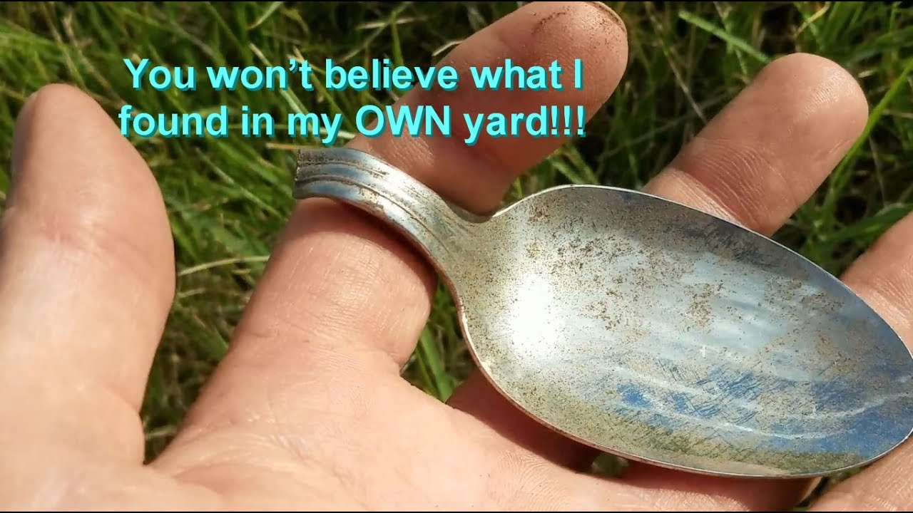 Amazing Metal Detecting Find in my OWN Yard! - YouTube