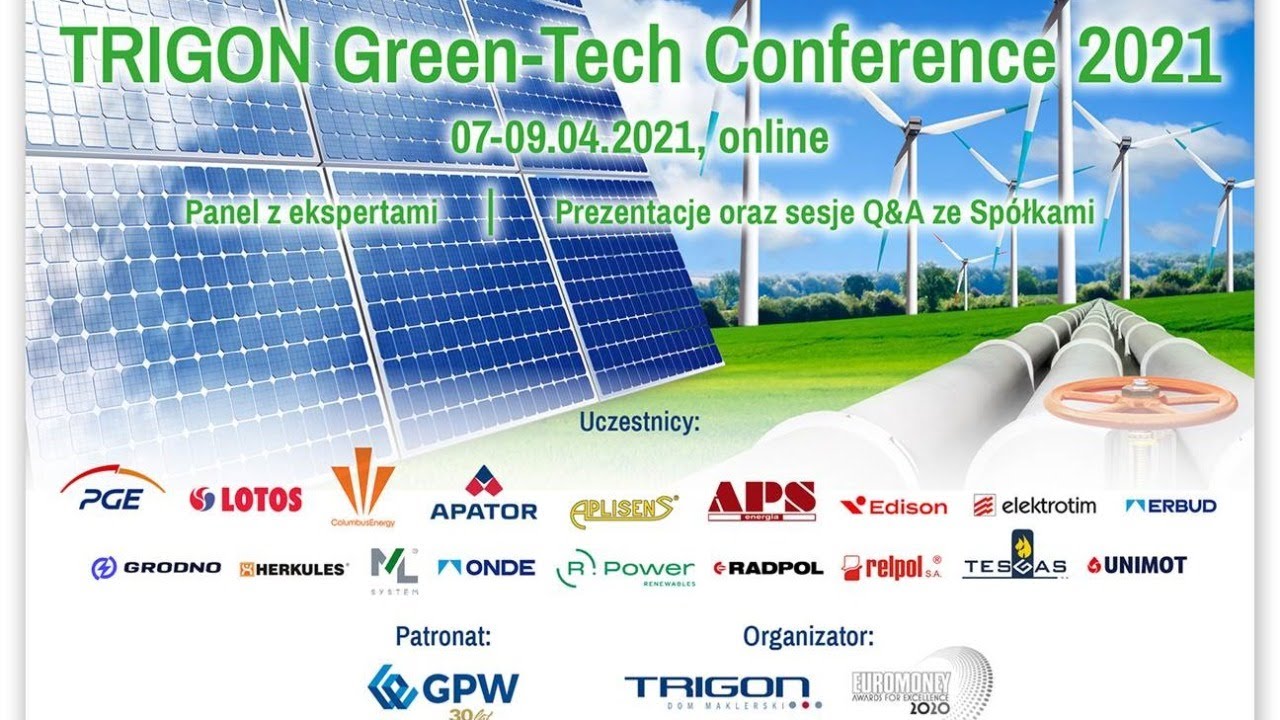 Trigon Green-Tech Conference 2021: spotkanie z APS ENERGIA - YouTube