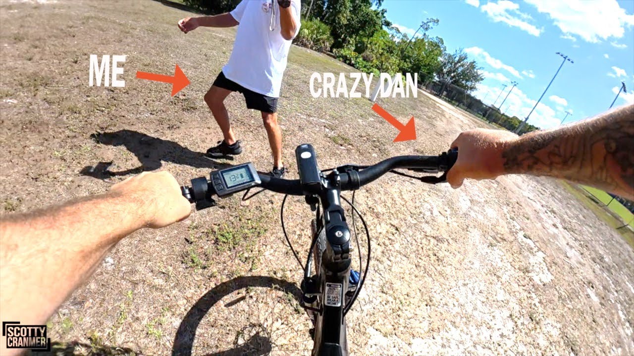 Crazy Dan Almost Ran Me Over On His New Bike! - YouTube