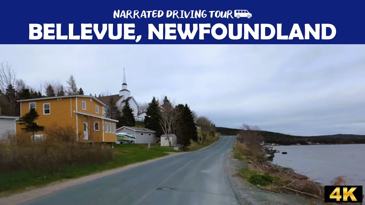 🚗 Scenic Drive Through Bellevue, Newfoundland 🇨🇦 | 4K Coastal Views 🌊🏞️ ...
