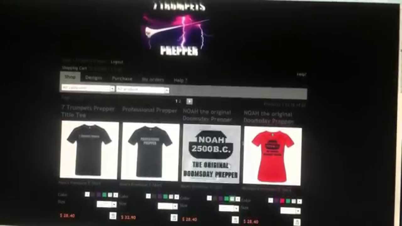 7 Trumpets Prepper shirt shop open for buisness! Show off your prepper ...