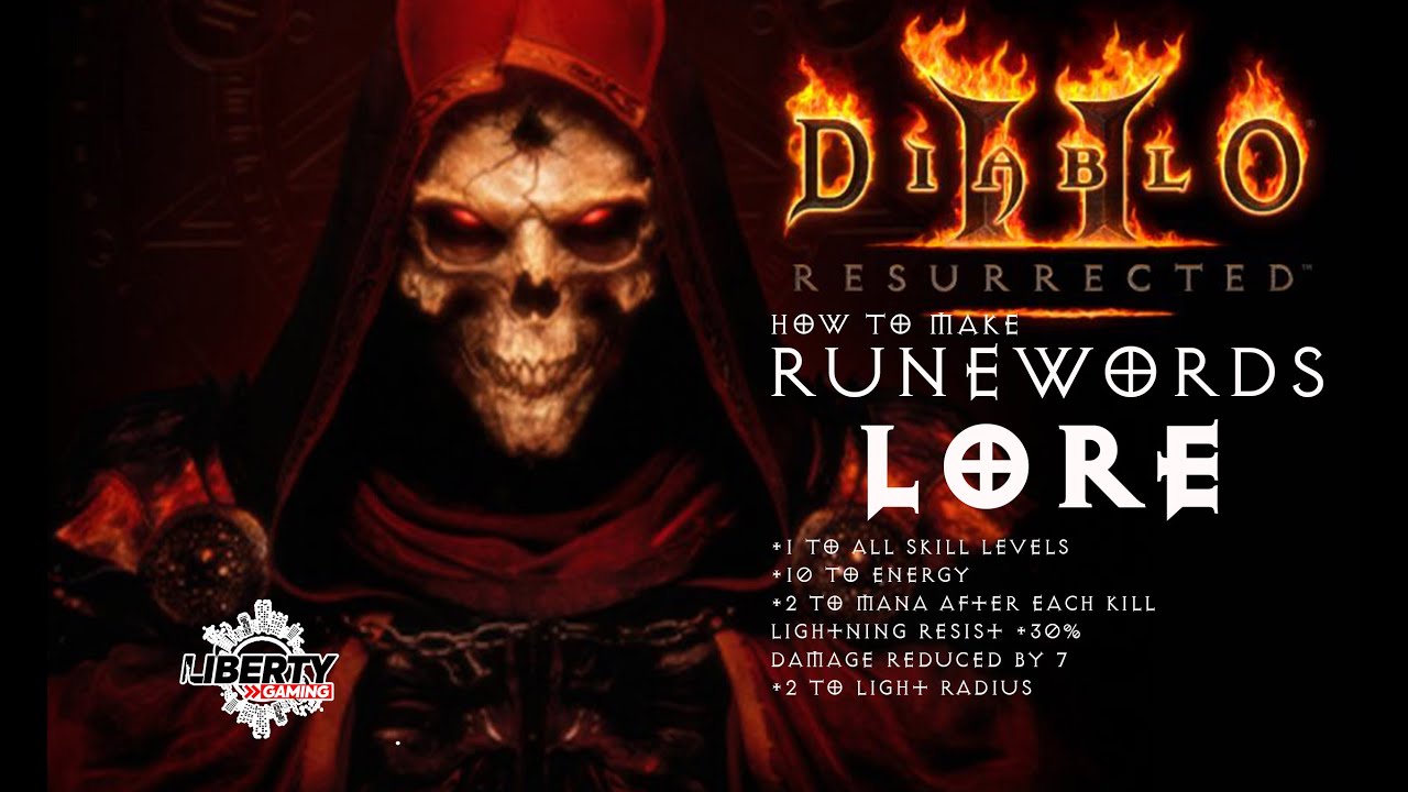 How to Make Lore Runeword | Diablo 2 Resurrected - YouTube