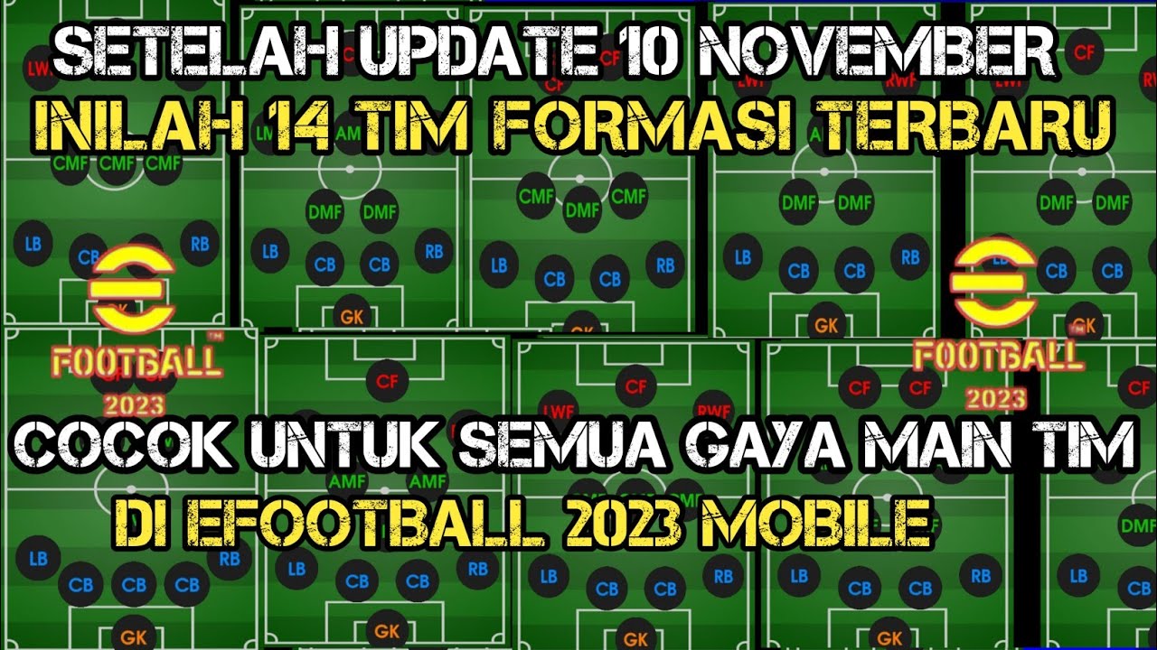 INILAH 14 TIM FORMASI TERBARU POSISI TERBAIK COCOK UNTUK SEMUA GAYA ...