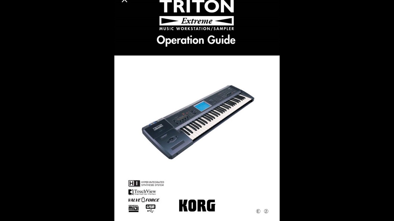 Korg Triton Extreme Boje-Moss board (exb) - YouTube