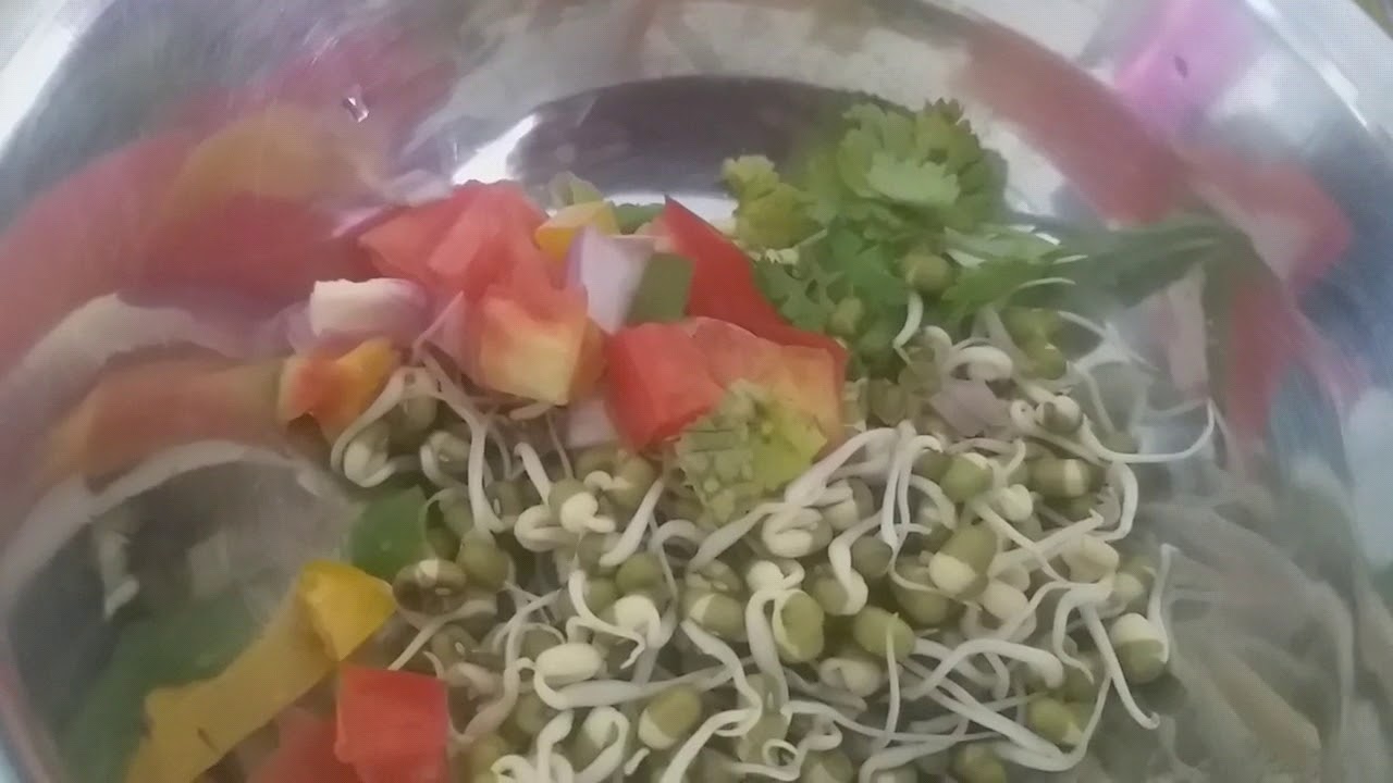 Weight loss tasty sprouts chat recipe - YouTube