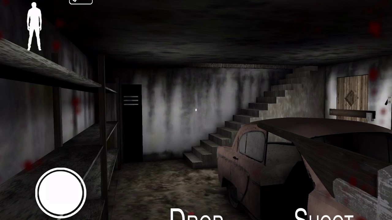Granny the horror game new update garage gas room and shot gun shooting ...