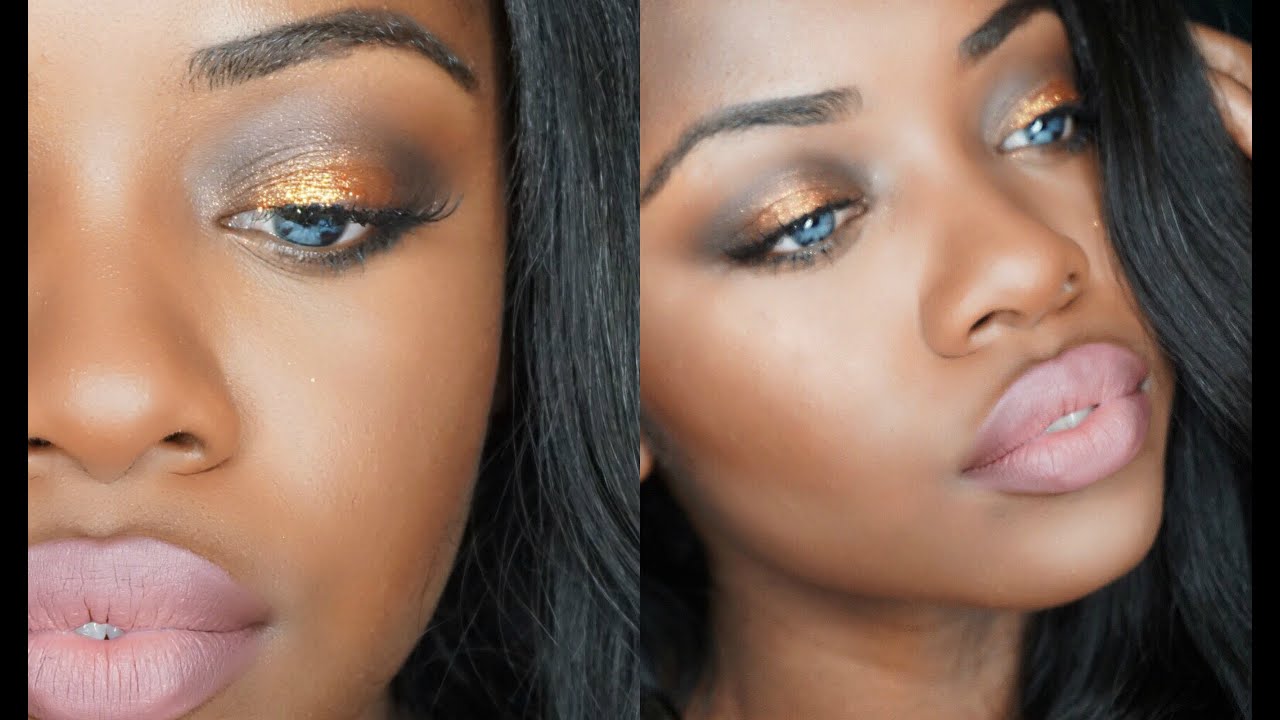 Soft Gold Highlight Party Look - YouTube