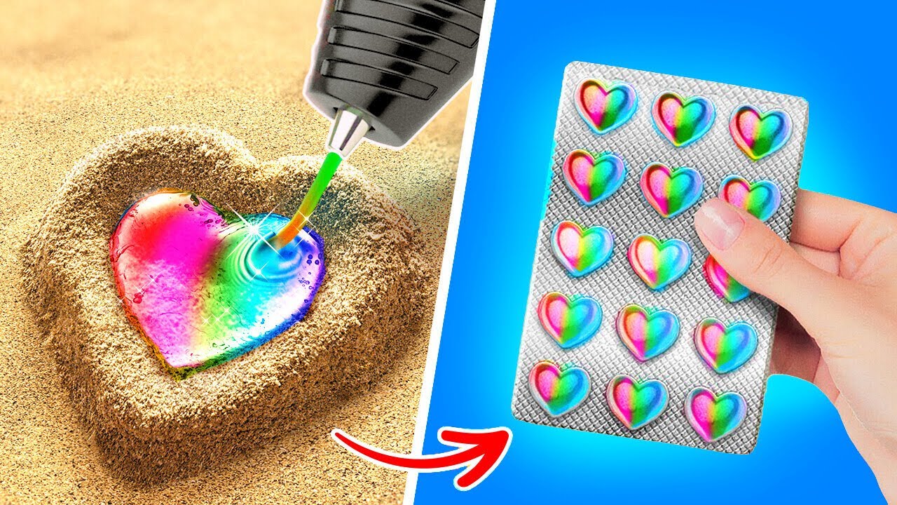 COOL 3D PEN & HOT GLUE CRAFTS : One Color Challenge!Cardboard & Paper ...