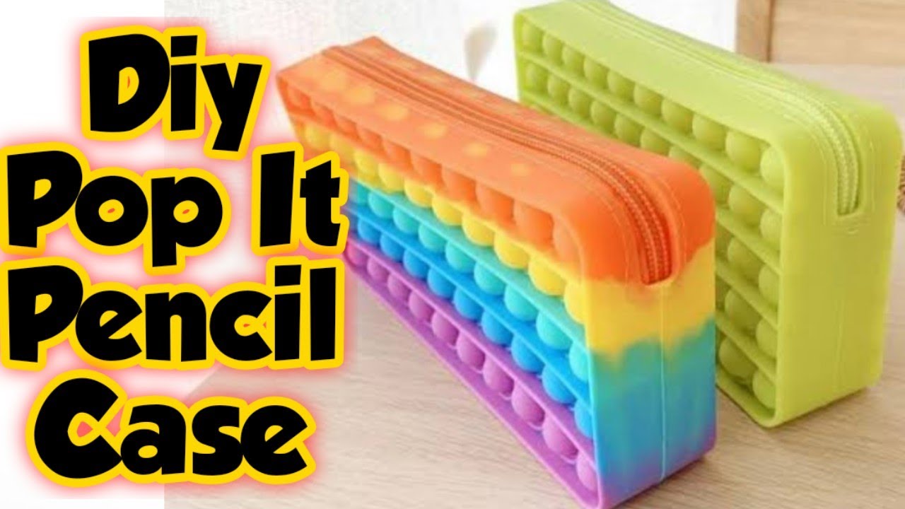 Diy Pop-It Pencil Box/Best out of waste/Homemade cute popit emoji ...
