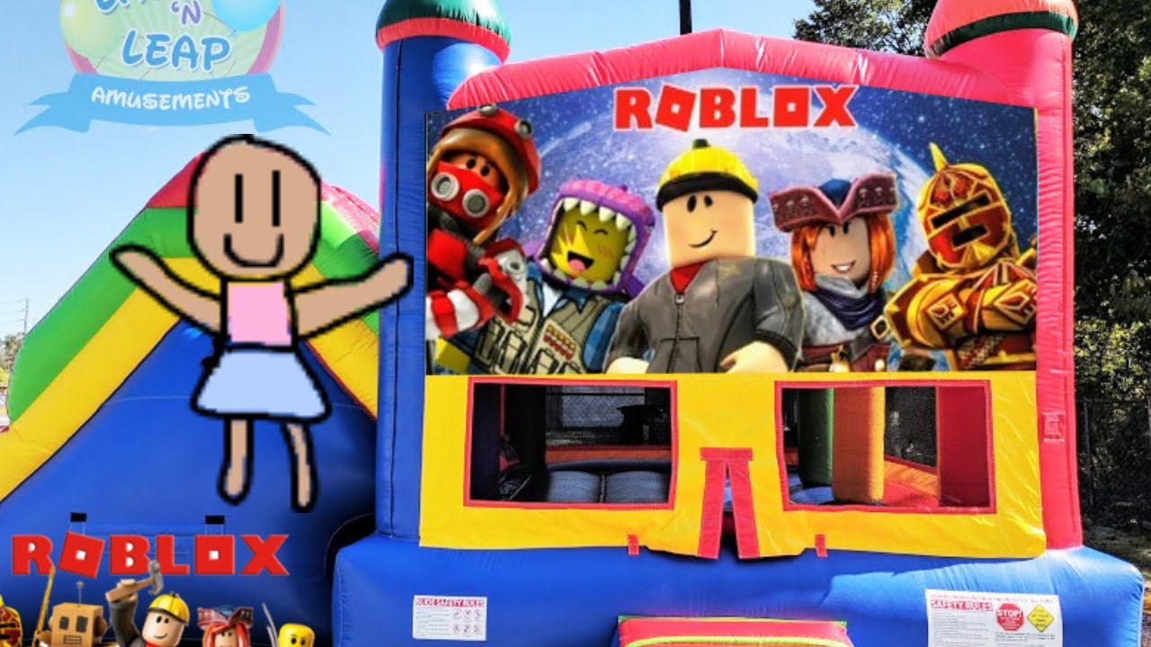 Bouncin' in a Giant Inflatable Bouncy Castle! | ROBLOX - YouTube
