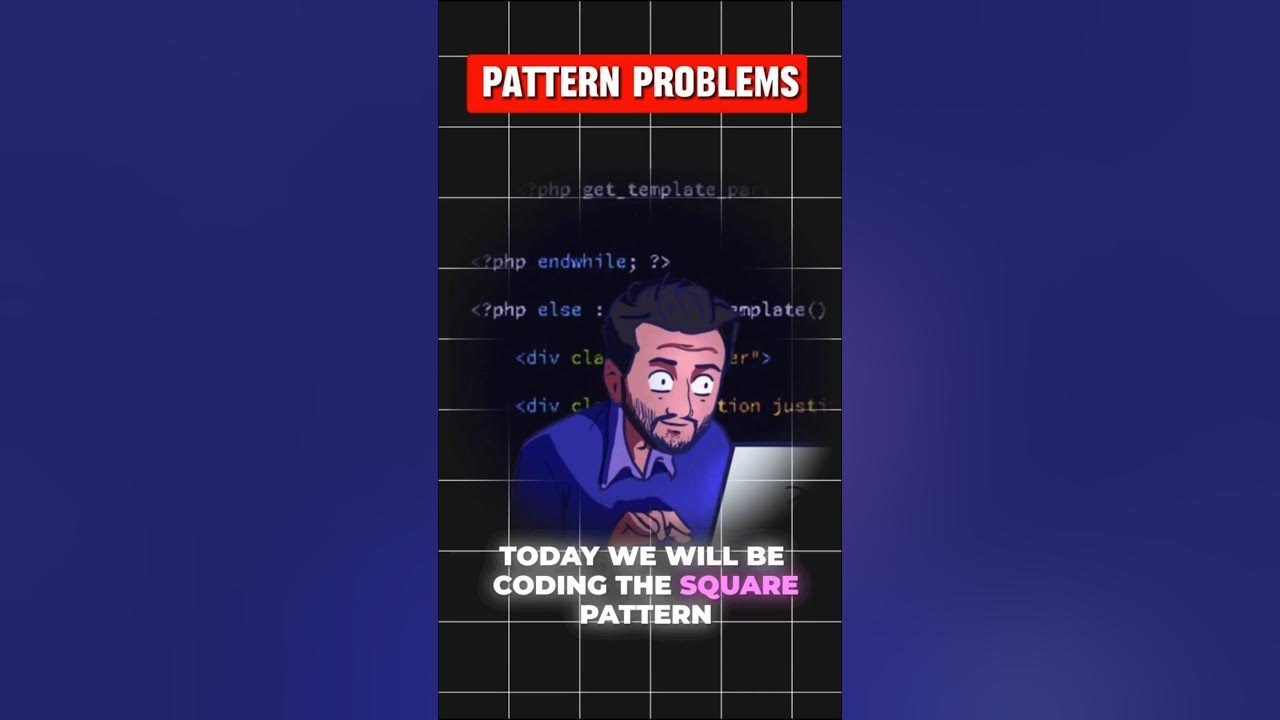 Print Square Pattern Trick | Part 1 Pattern Problems Solving Series - YouTube
