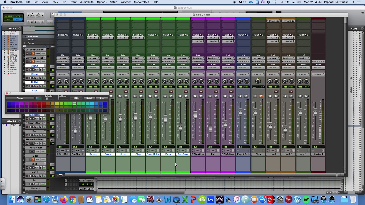 Pro Tools - Submixes on Aux Input Tracks - YouTube