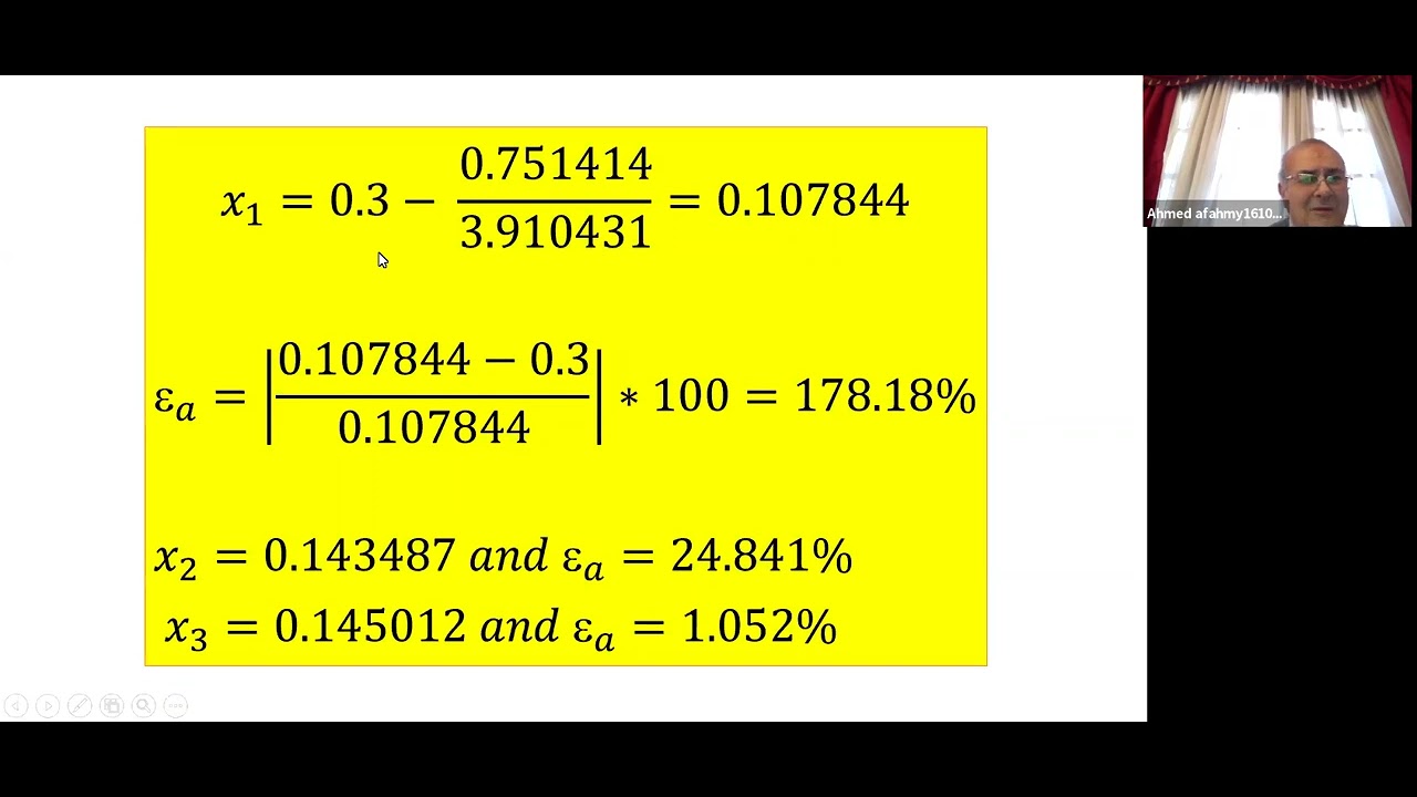 An Introduction to Numerical Methods in Arabic/English (Lecture number ...