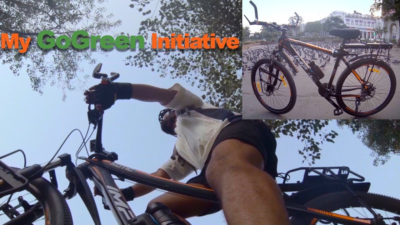 My Go green initiative - My new MTB bicycle - YouTube