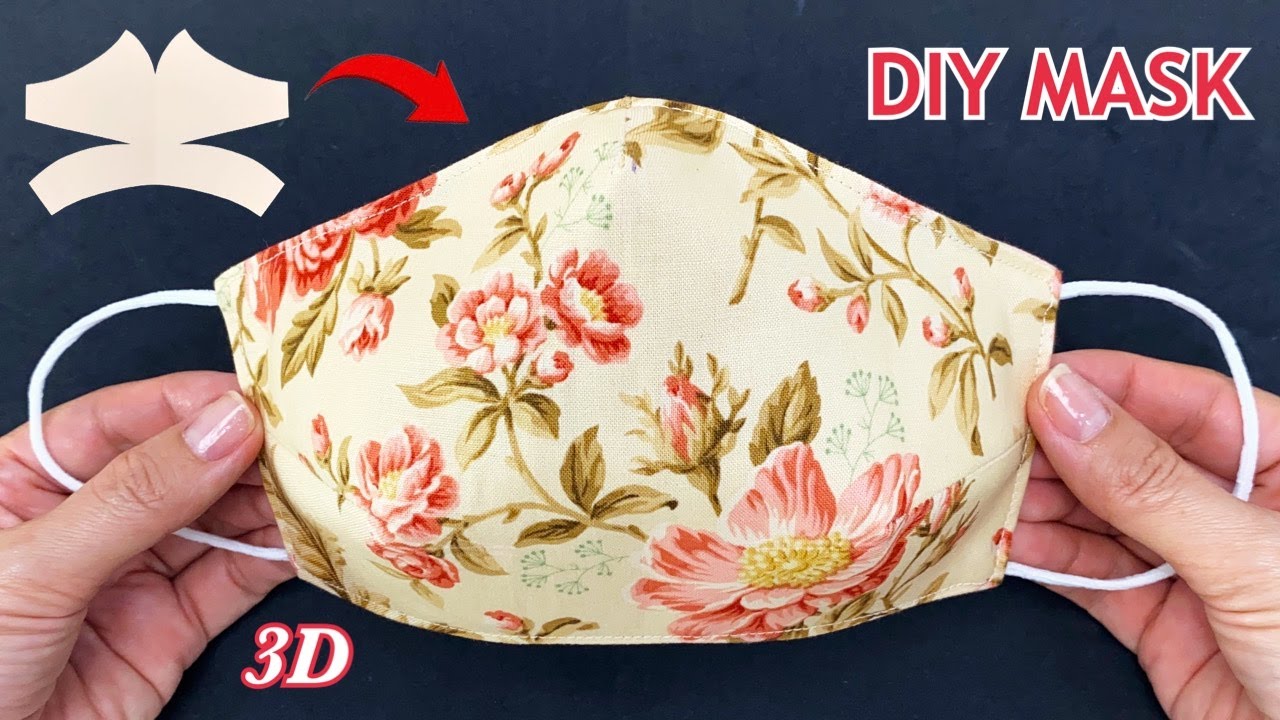 New Style Breathable 3D Mask! Diy Beautiful Face Mask Sewing Tutorial ...