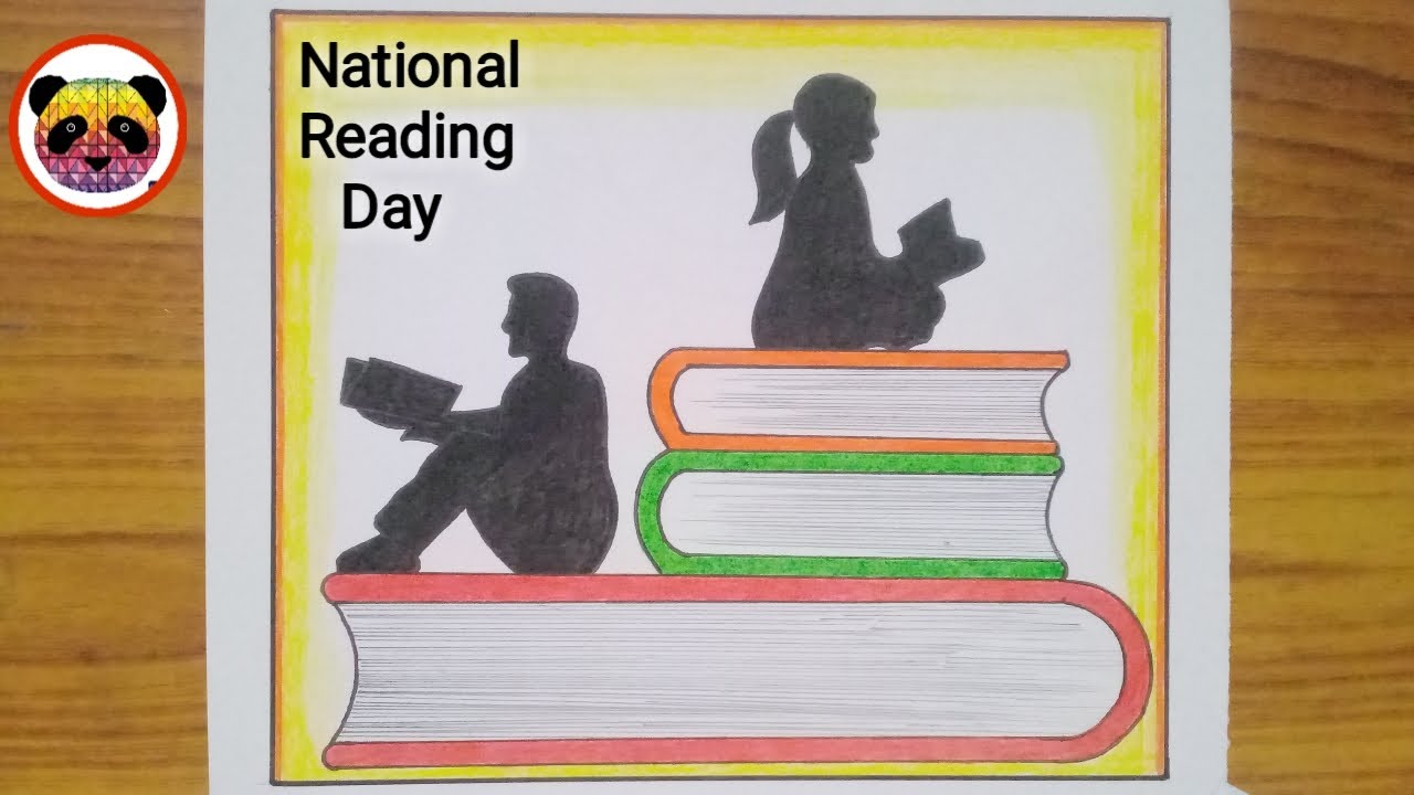 How to draw national reading day drawing /vayana dinam poster /Reading ...