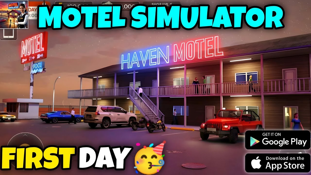 FIRST DAY IN ANDROID MOTEL SIMULATOR || HINDI GAMEPLAY || #1 || - YouTube