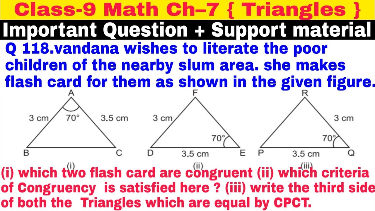 Class 9 Ch-7 Q 118 | Triangles | Important Question | Support Material ...