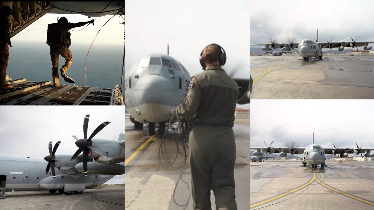 VMGR-152 conducted joint search and rescue training - YouTube