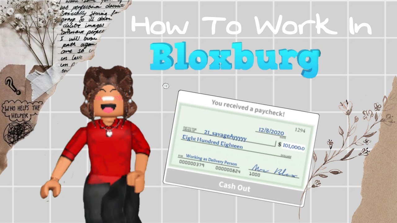 How To Work In Bloxburg || Roblox - YouTube