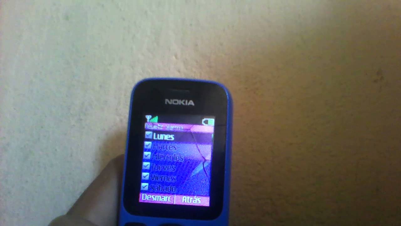 como ponerle alarma a nokia - YouTube