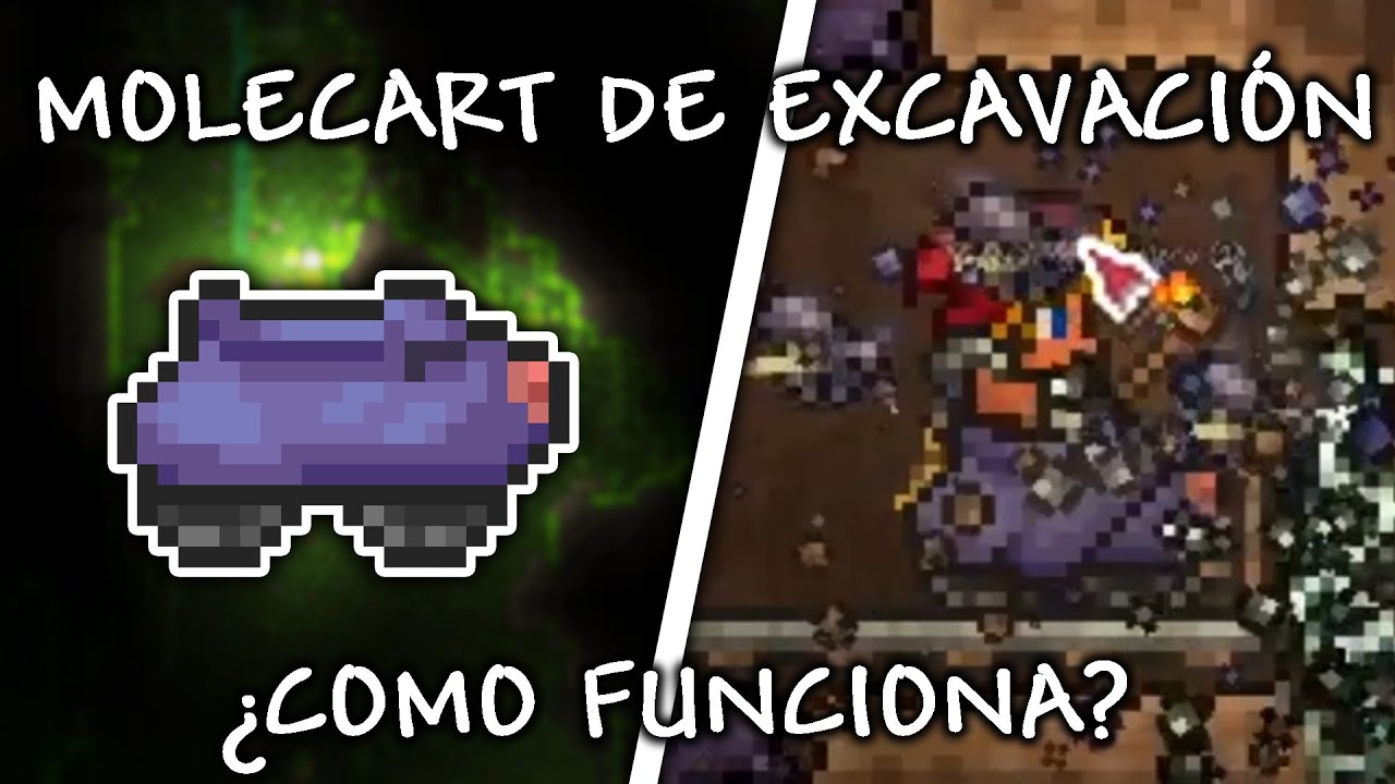 Digging Molecart | ¿Cómo funciona el Molecart de Excavación? | Terraria ...