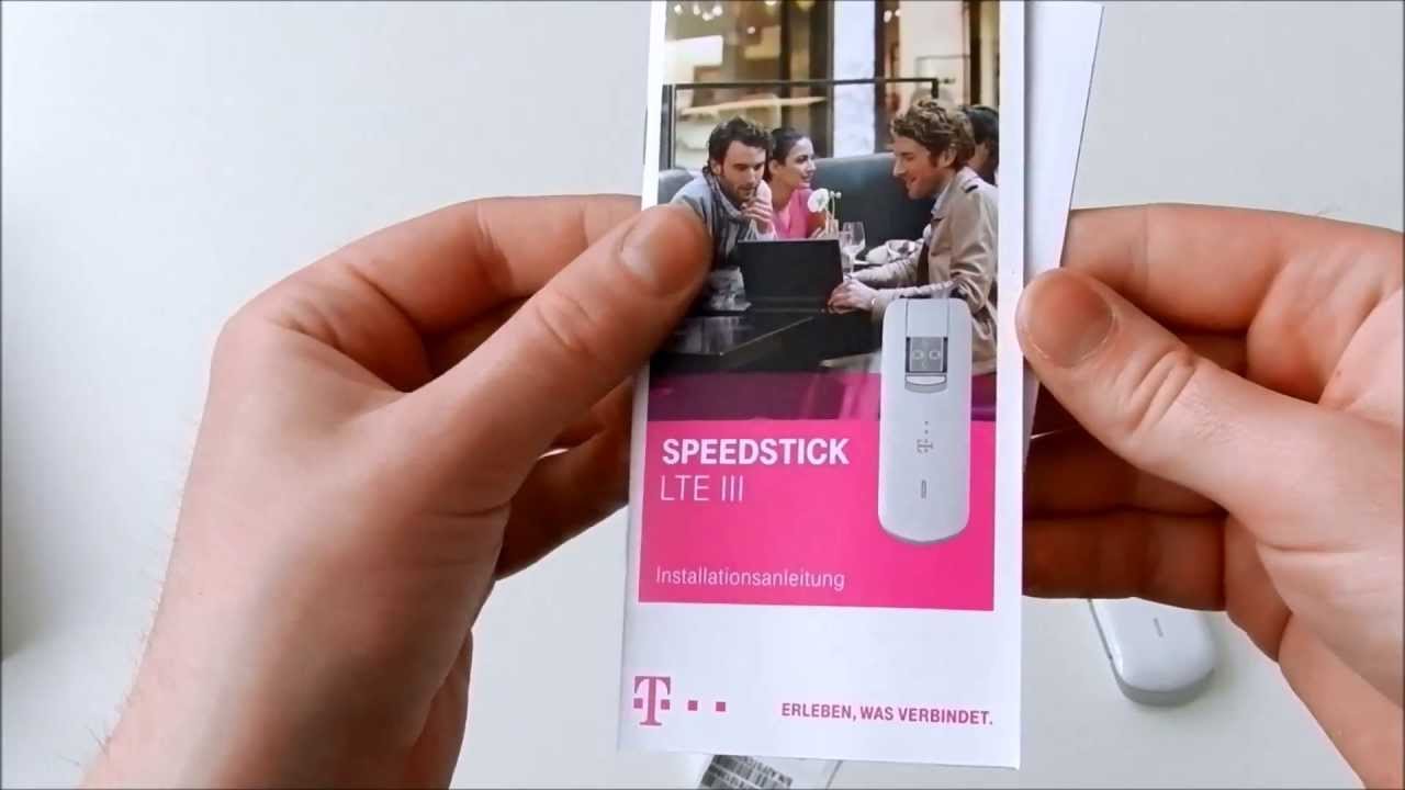 Test Telekom Speedstick LTE III 3 Huawei E3276s-150 - YouTube