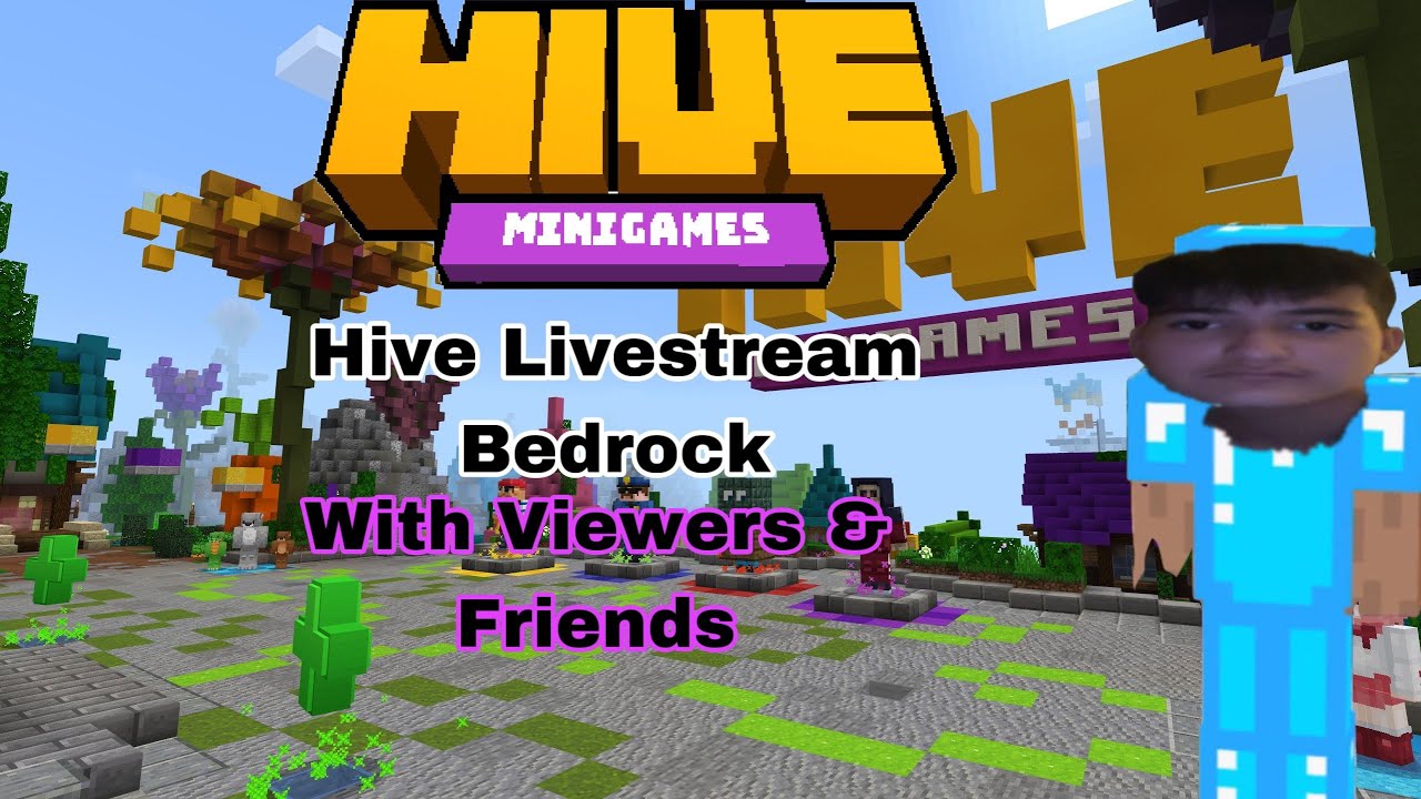 Minecraft Bedrock Hive Live Playing With Viewers & Friends - YouTube