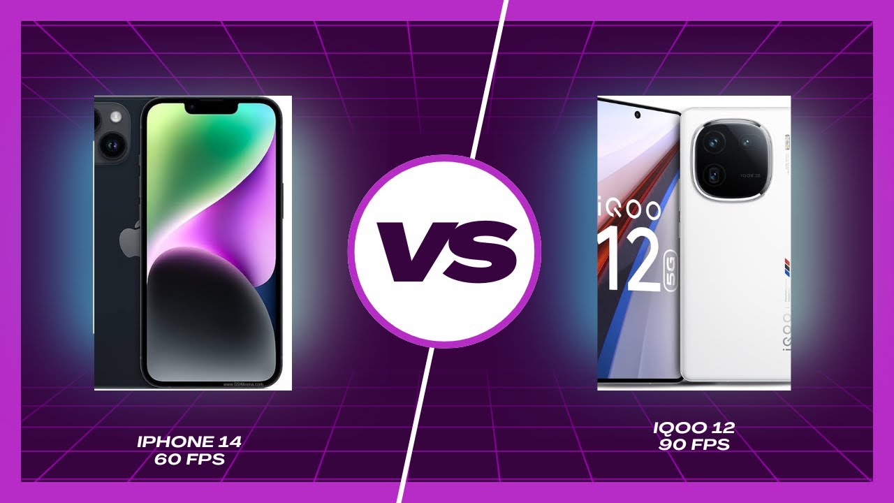 Iphone 60 fps v android 90 fps/iphone 14/14plus/iqoo12 - YouTube