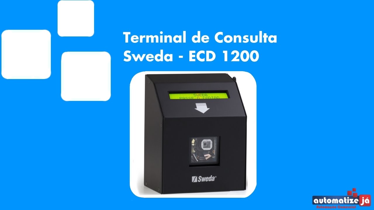 Terminal de Consulta Sweda - ECD 1200 - YouTube