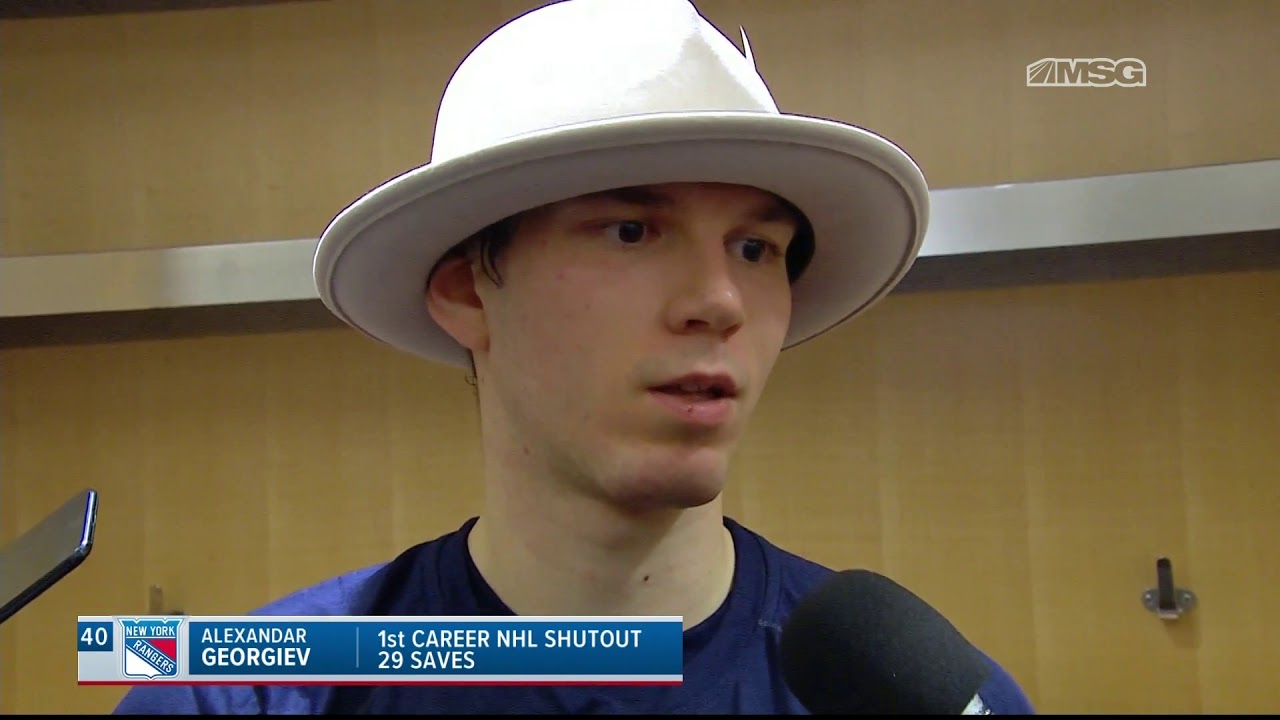 Alexandar Georgiev On His First Career Shutout | New York Rangers | MSG ...