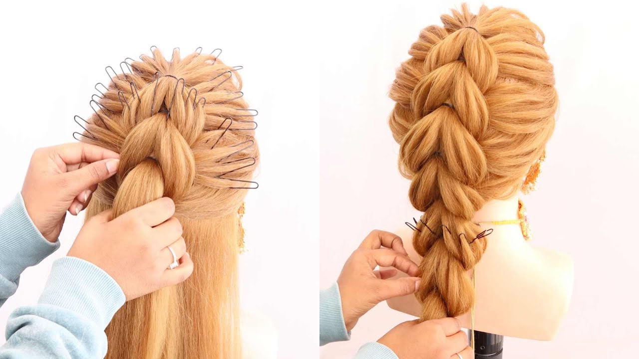 Beautiful Choti Hairstyle for wedding guest and party style Easy ...