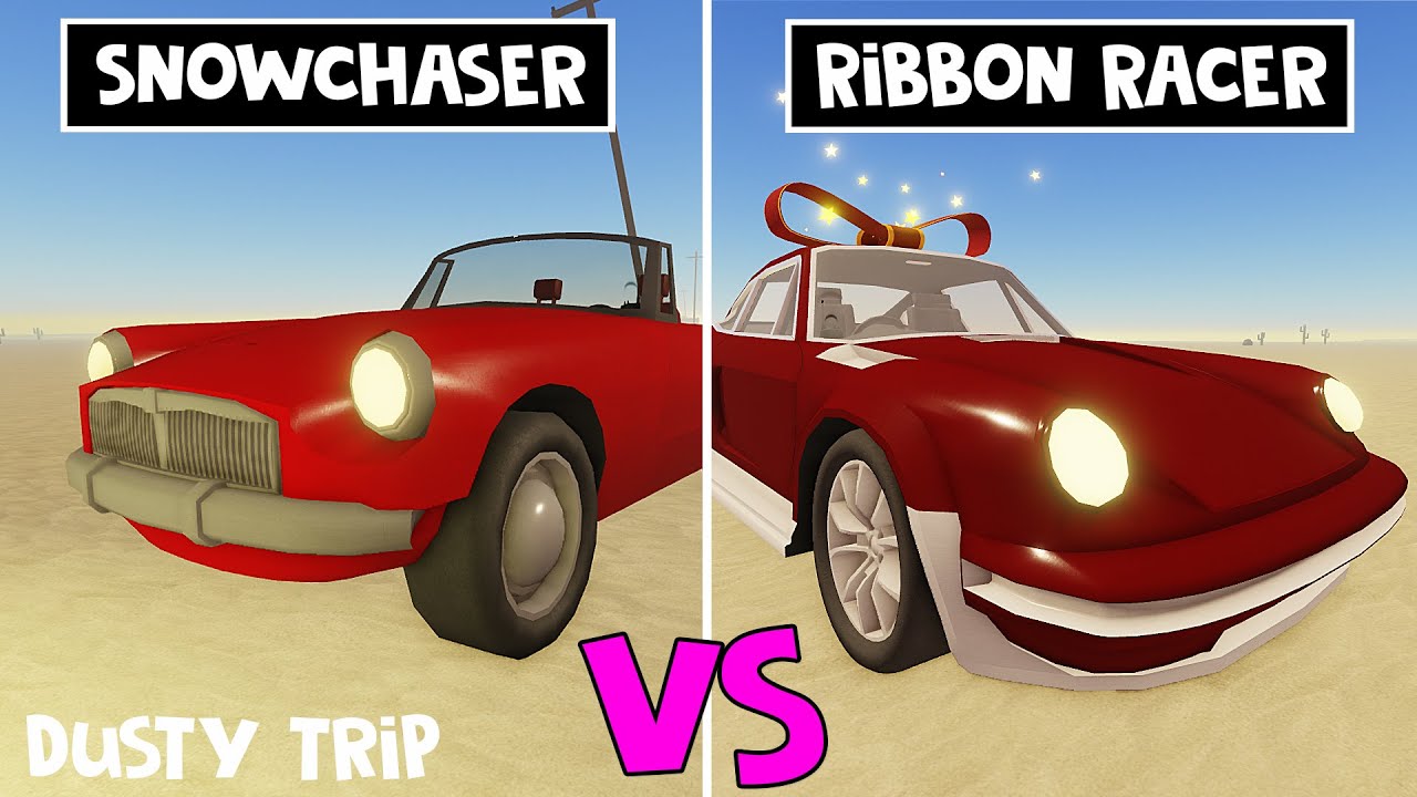 Snowchaser VS Ribbon Racer в игре ПЫЛЬНАЯ ПОЕЗДКА роблокс | A dusty ...