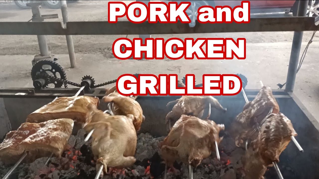 PORK AND CHICKEN GRILLED #fish #pork #chicken - YouTube