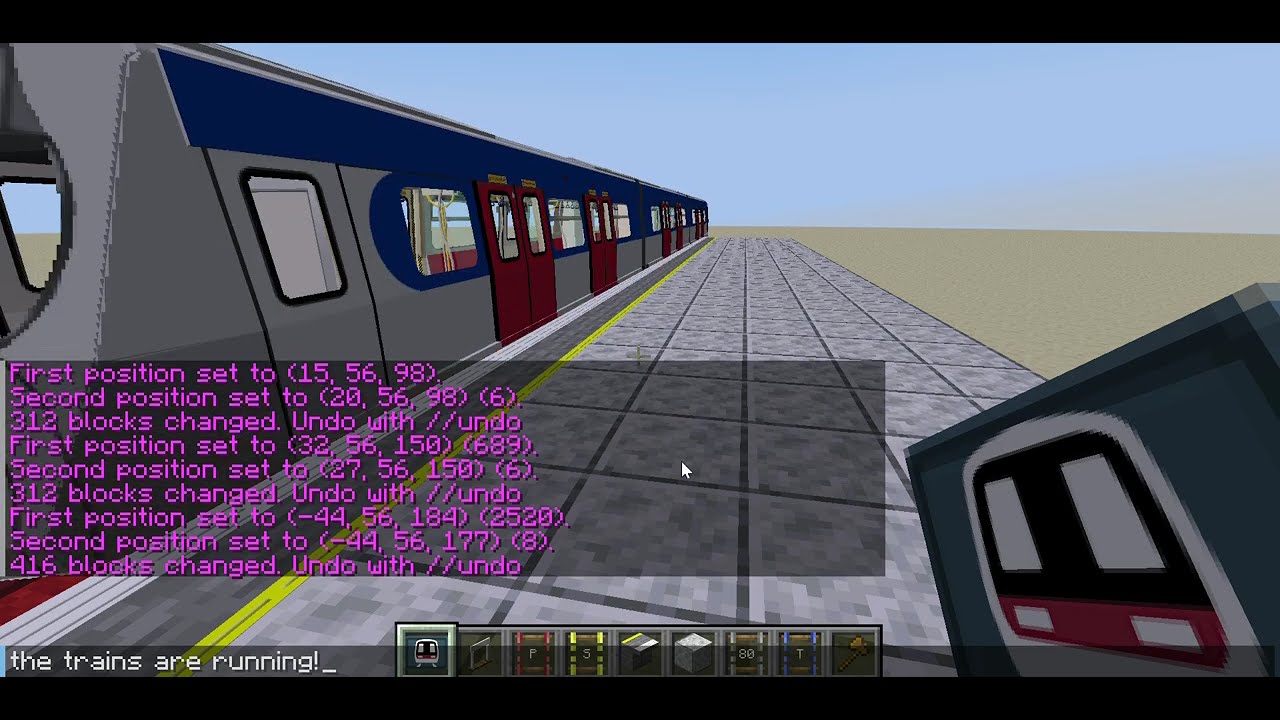 Minecraft Transit Railway Tutorials Episode 1- Building A Flat Railway ...