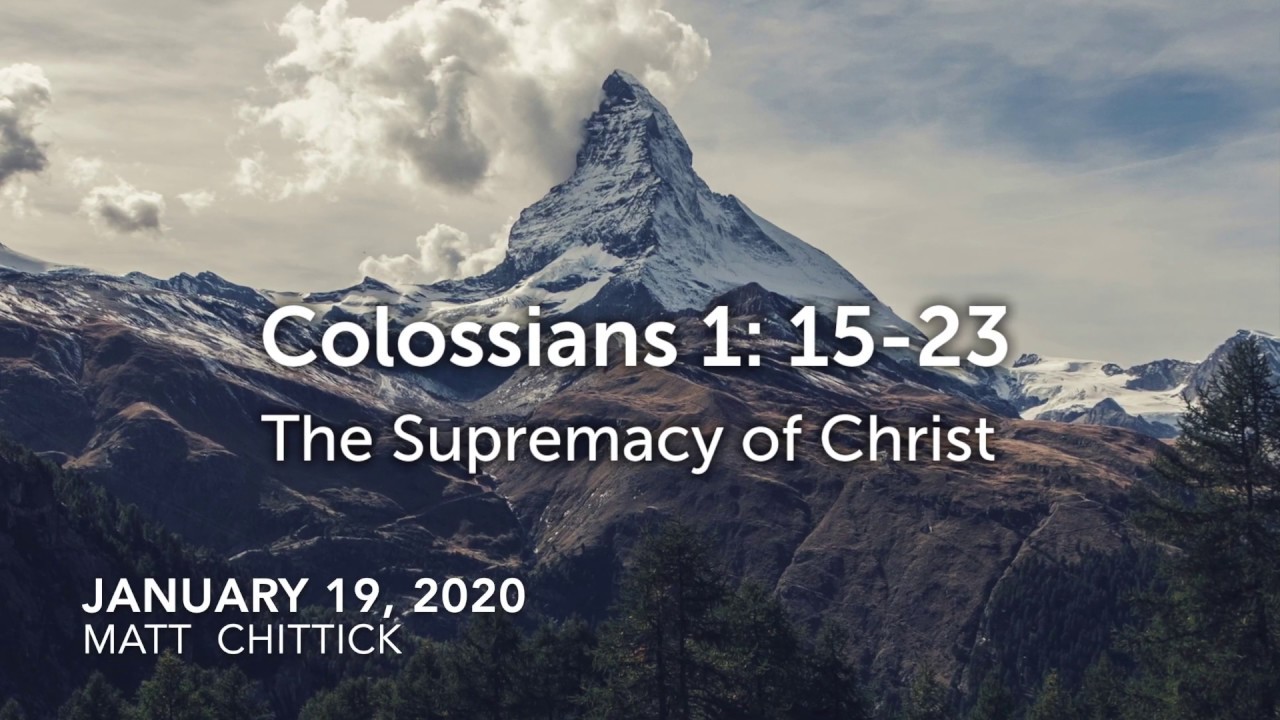 The Supremacy of God - YouTube