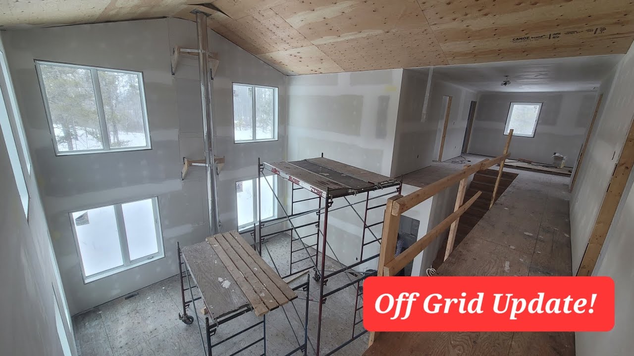 Building Our 2300 Sqft Off Grid Dream Home! Part 16 Whole House Update! - YouTube
