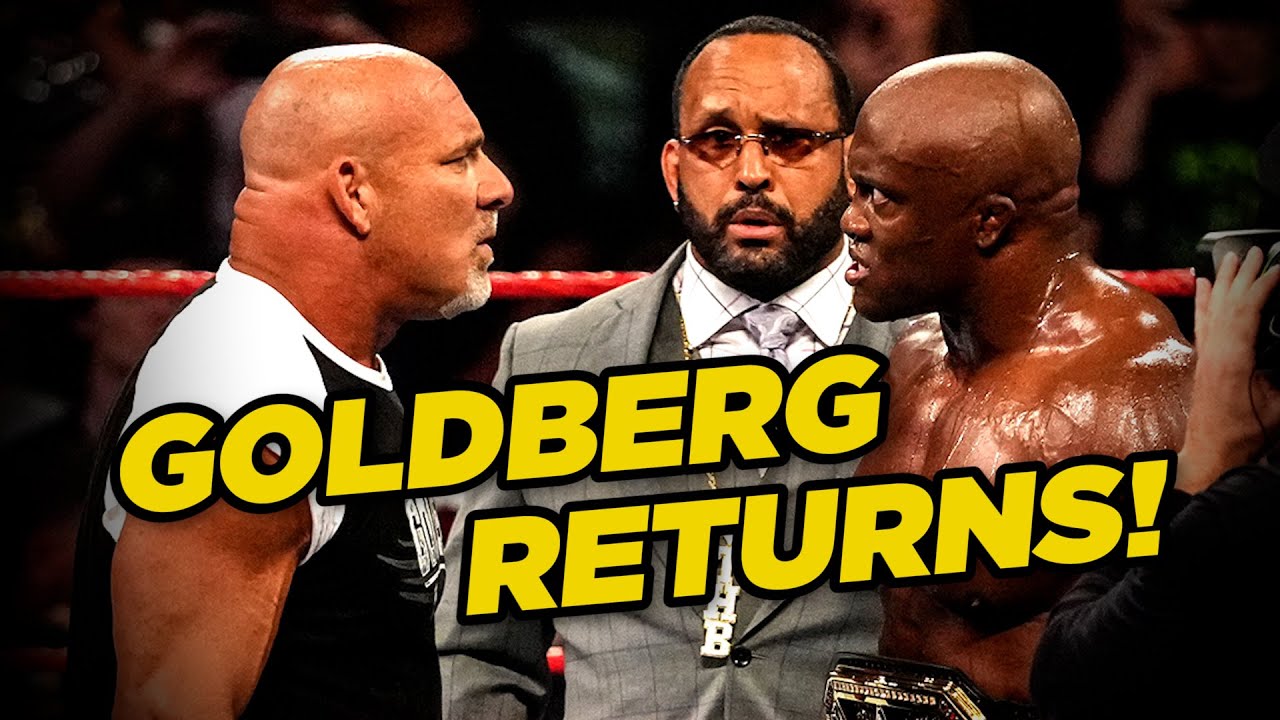 Goldberg Returns On WWE RAW! - YouTube