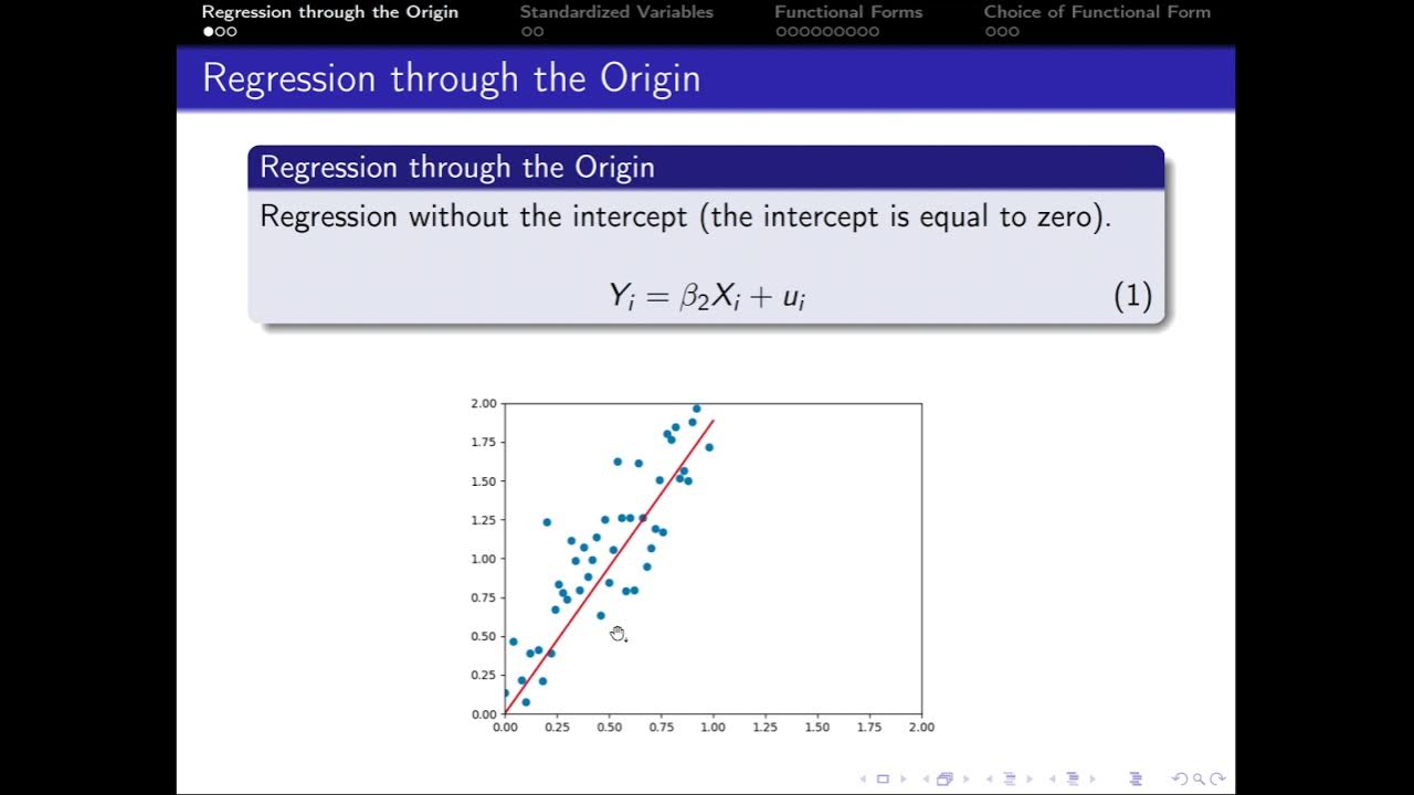 4.1. Regression through the origin - YouTube