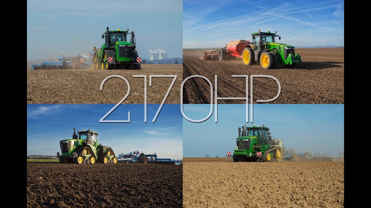 SPRING WORK 2O18|| John Deere Machines 217OHP [Donau Farm] - YouTube