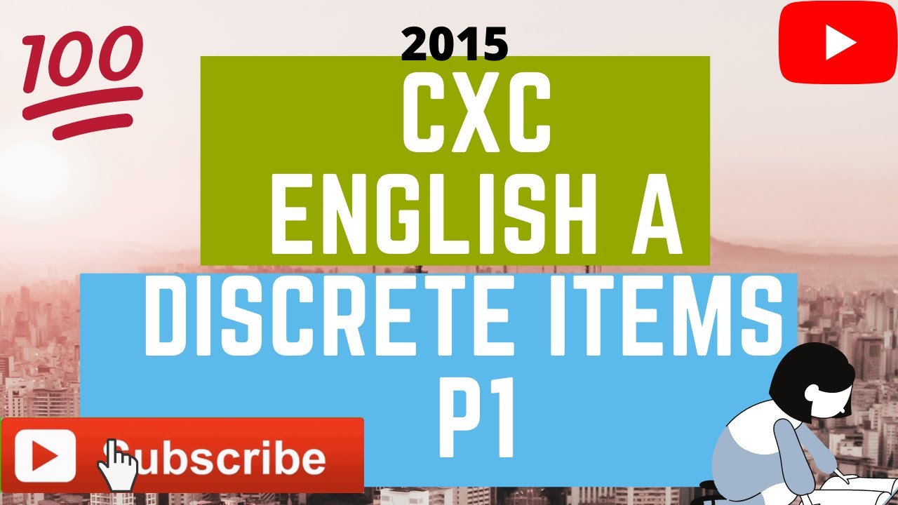 CSEC English Language Paper 1 2015 (Part 1) - YouTube