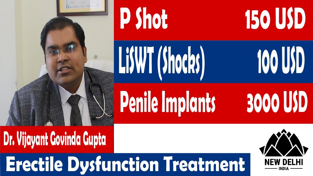Erectile Dysfunction treatment in New Delhi India | P Shot LISWT ...