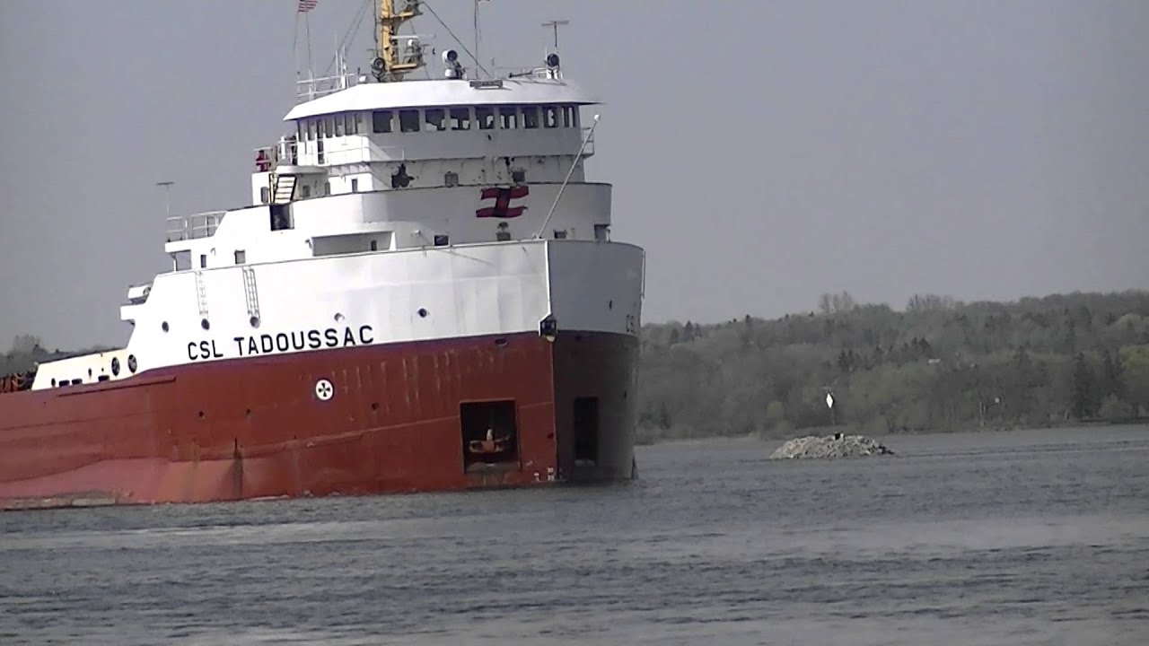 CSL Tadoussac Self-Unloader Vessel on St. Mary's River in Sault Ste ...