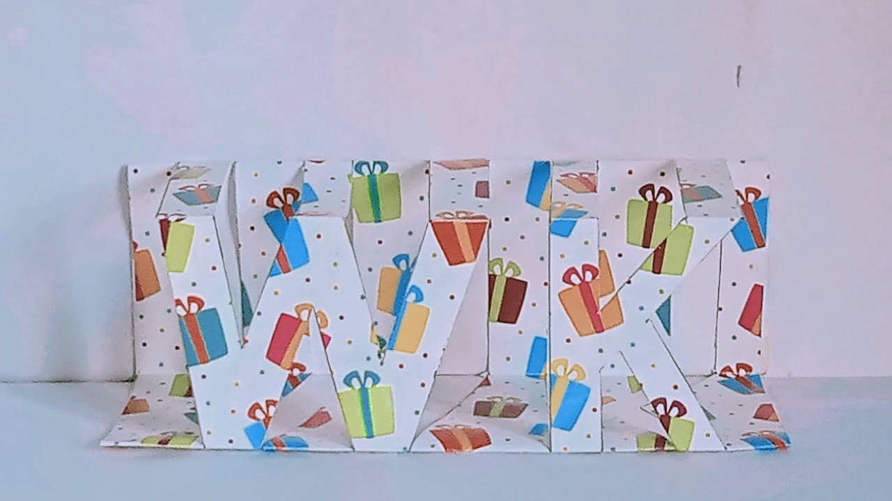 How to make pop up letter - YouTube